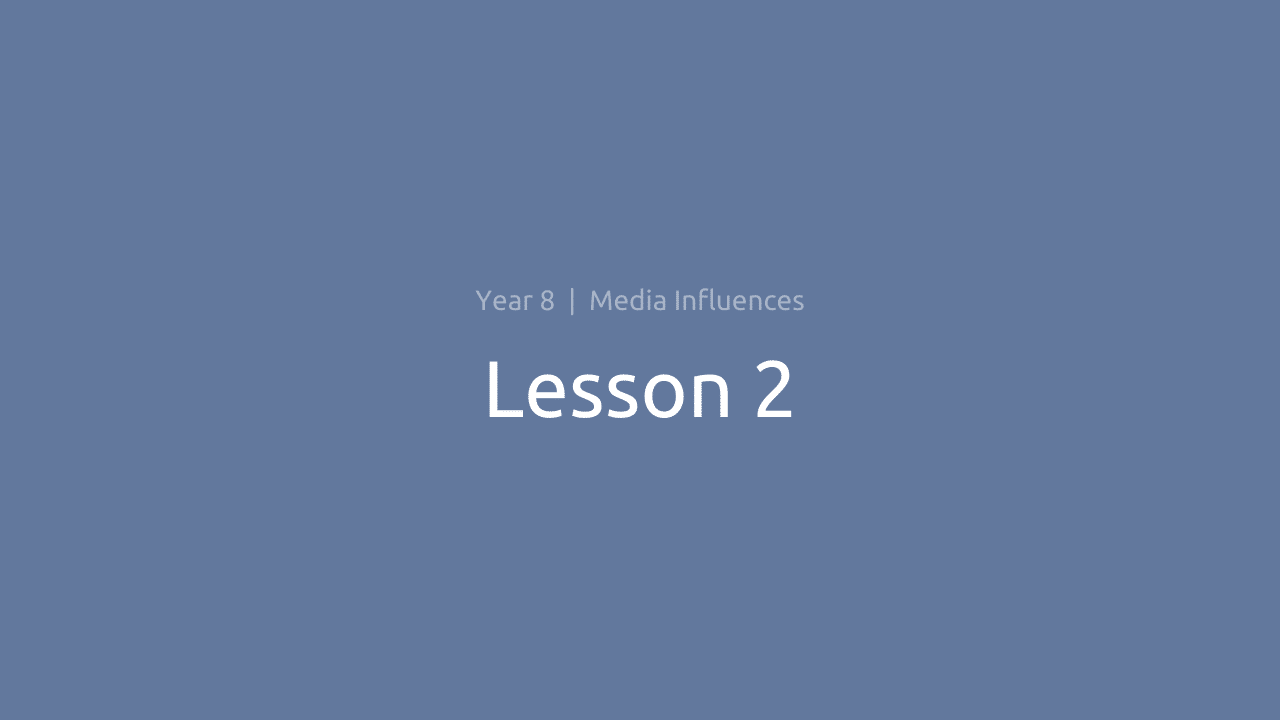 Media Influences: Lesson 2 - Bounce Forward