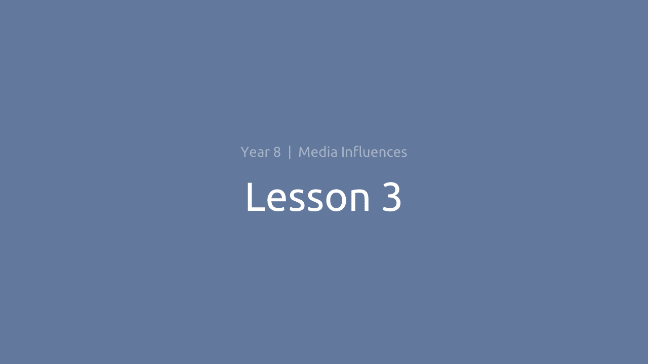 Media Influences: Lesson 3 - Bounce Forward