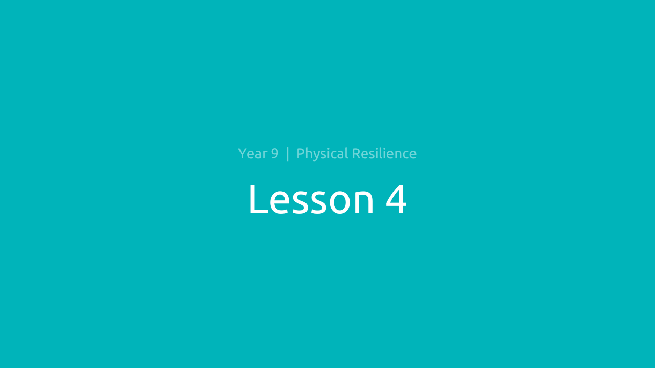 Physical Resilience Lesson 4 - Bounce Forward